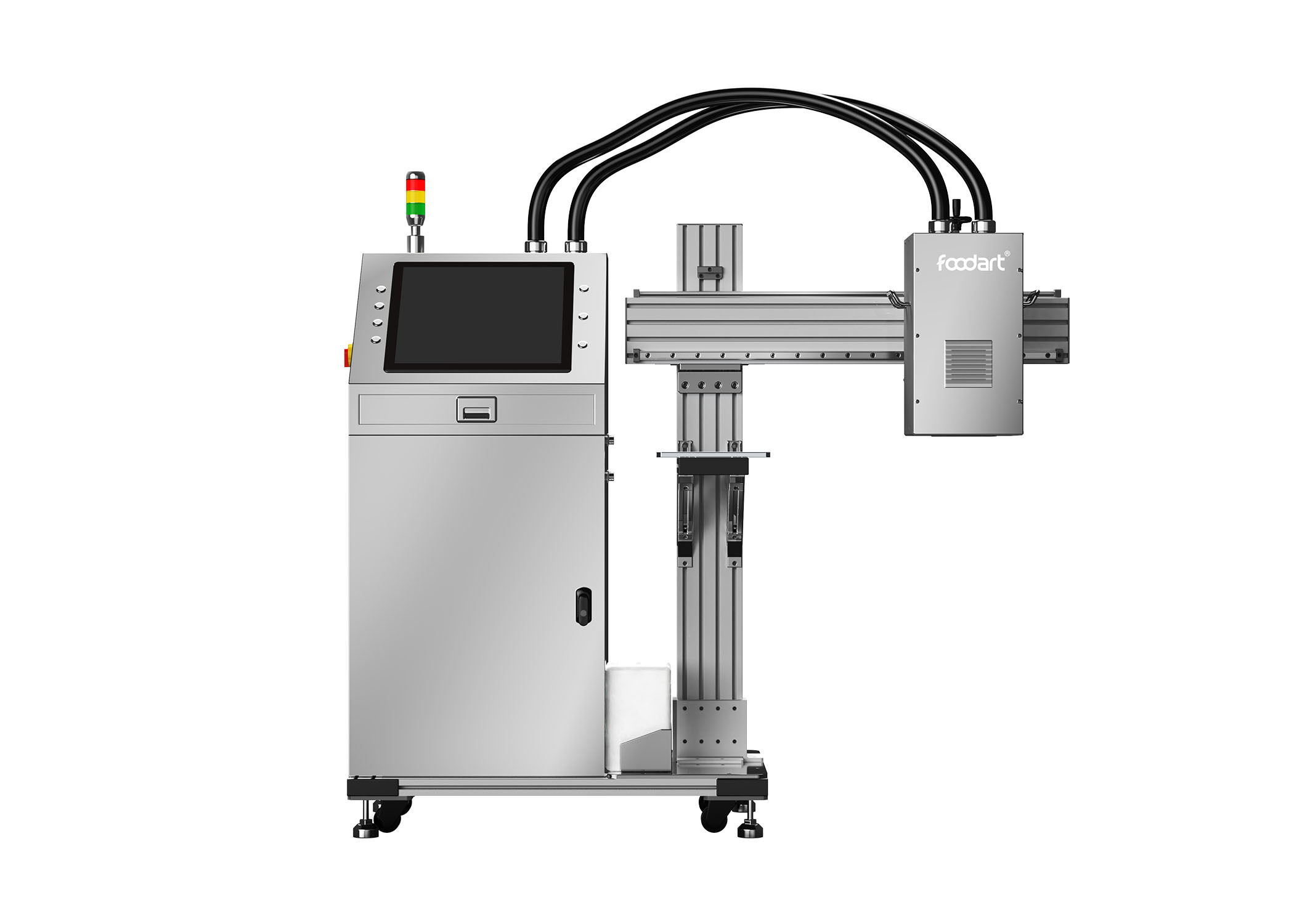 Piezoelectric Industrial Food Printer Machine CMYK Full Color 75m/Min